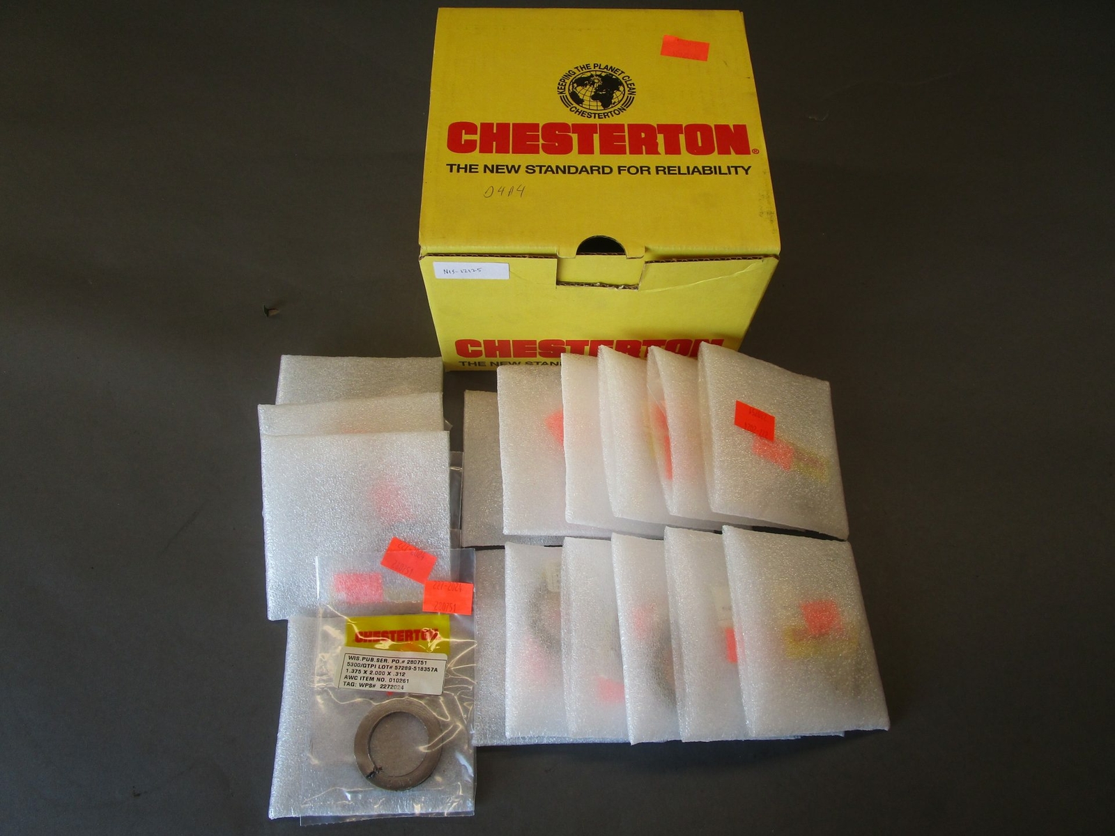 *Box of 16* Chesterton Style 5300 Mechanical Packing Rings 1.375" x 2. ...