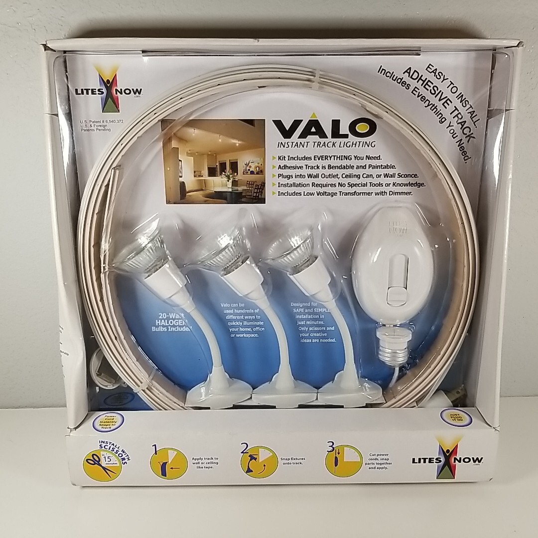 Set of 2 Packs - VALO LitesNow Instant Halogen Track Lighting Easy ...
