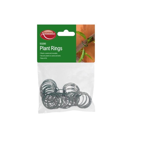 Reusable Wire Plant Rings Pack Of 50 Plant Cane Supports Ties 3cm ...