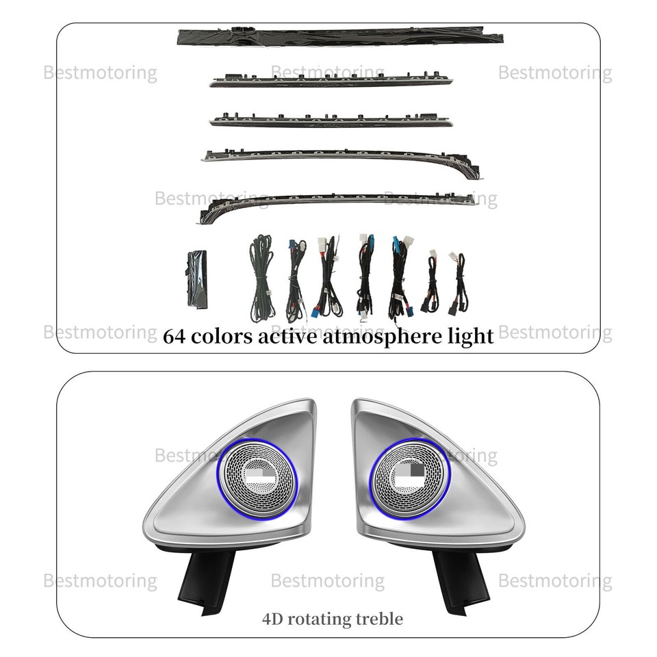 64 Color LED Active Ambient Light Kit For Mercedes Benz S Class W223 ...