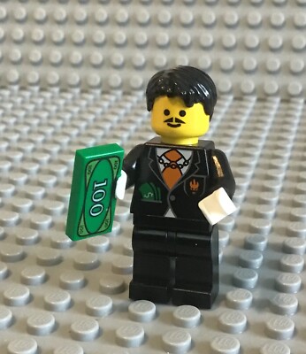 LEGO Gambler Las Vegas Atlantic City Casino Pit Boss Blackjack Poker ...