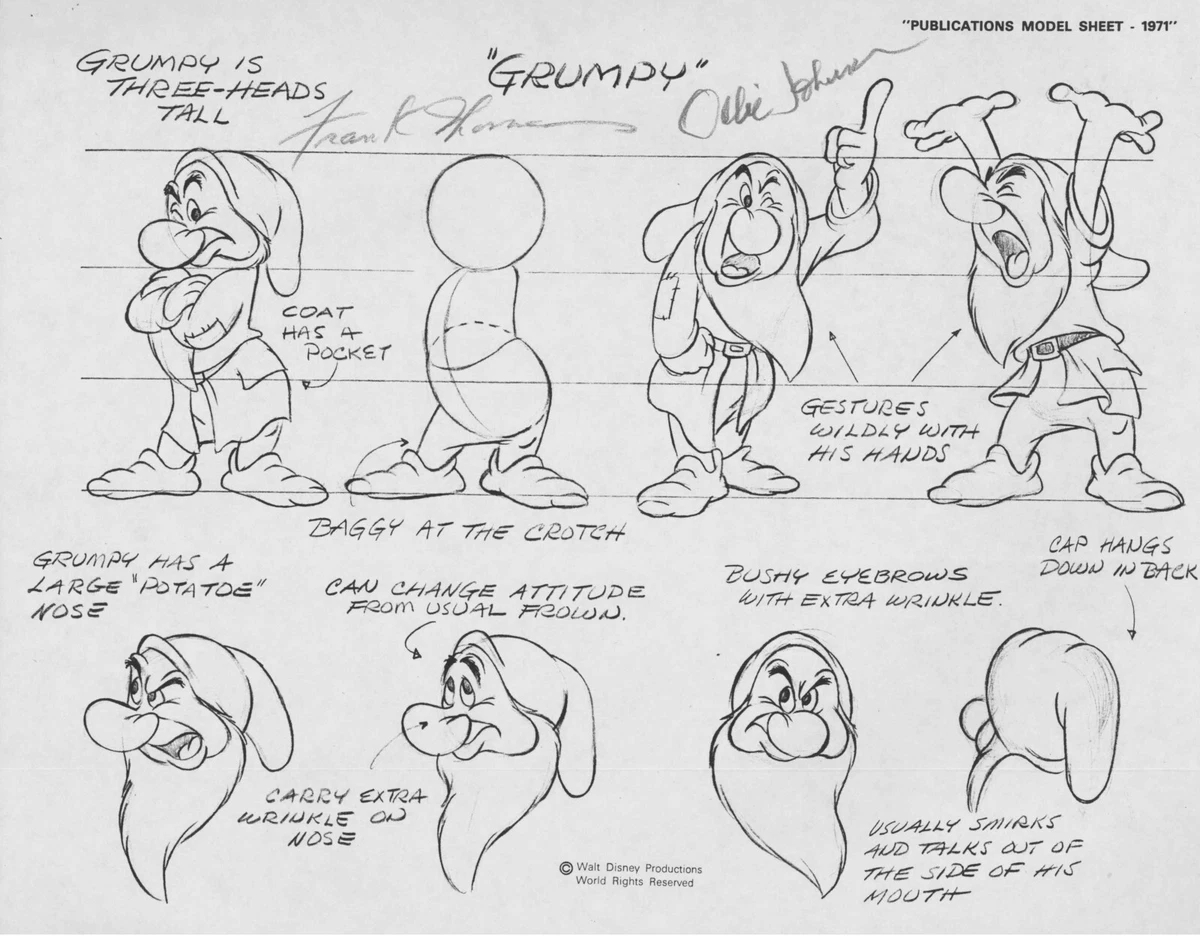 Grumpy Dwarf Drawing