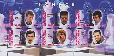 Congo Chess Players Sport Souvenir Sheet of 6 Stamps Mint NH | eBay