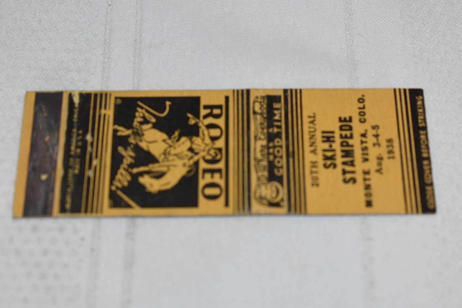 Ski-Hi Stampede Monte Vista Colorado 1938 Horse Rider 20 Strike ...