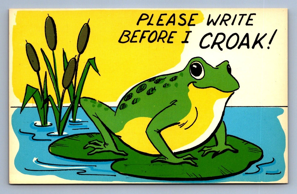 Frog Croaking Cartoon