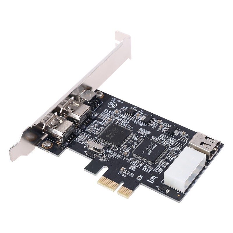 PCI-e 1X IEEE1394A 4Ports 3x6pin+4pin Capture Firewire Card For Win10 ...
