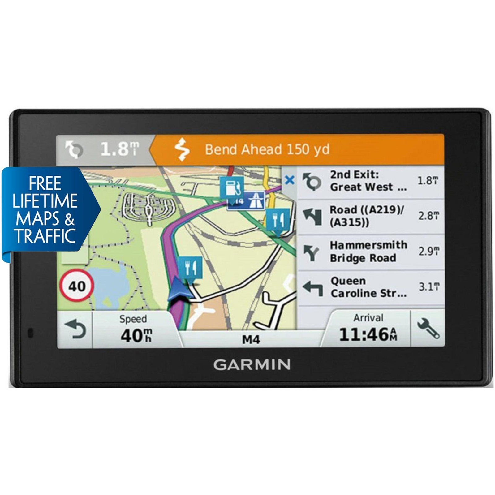 Garmin DriveSmart 51 LMT-D GPS Sat Nav│Preloaded EU Full Maps + Live ...