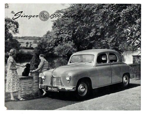 Singer SM 1500 Saloon Car Brochure Original 1952 on | eBay