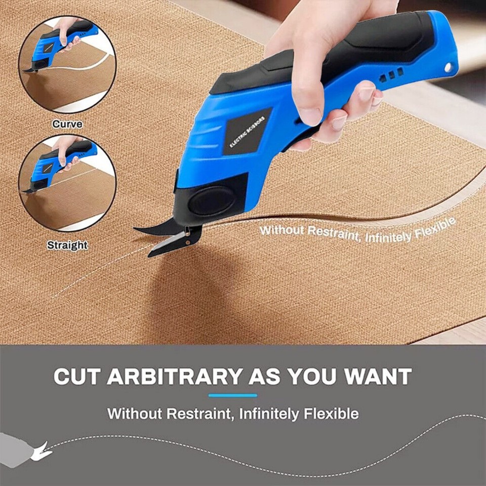 Cordless Electric Scissors, 4V Cardboard Cutter,Box Cutter Fabric ...