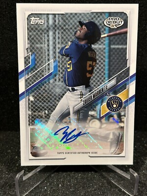 2021 Topps Pro Debut PD55 Zavier Warren Auto Brewers Autograph | eBay