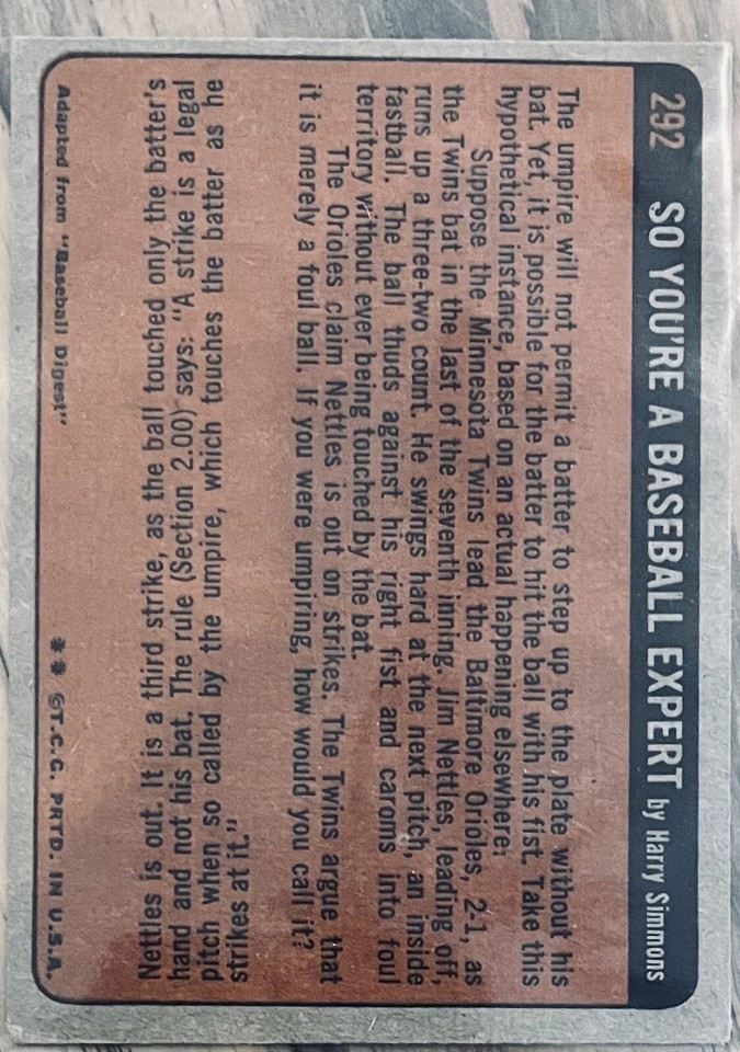 1972 Topps Baseball #292 Hal McRae In Action | Cincinnati Reds | VG | eBay