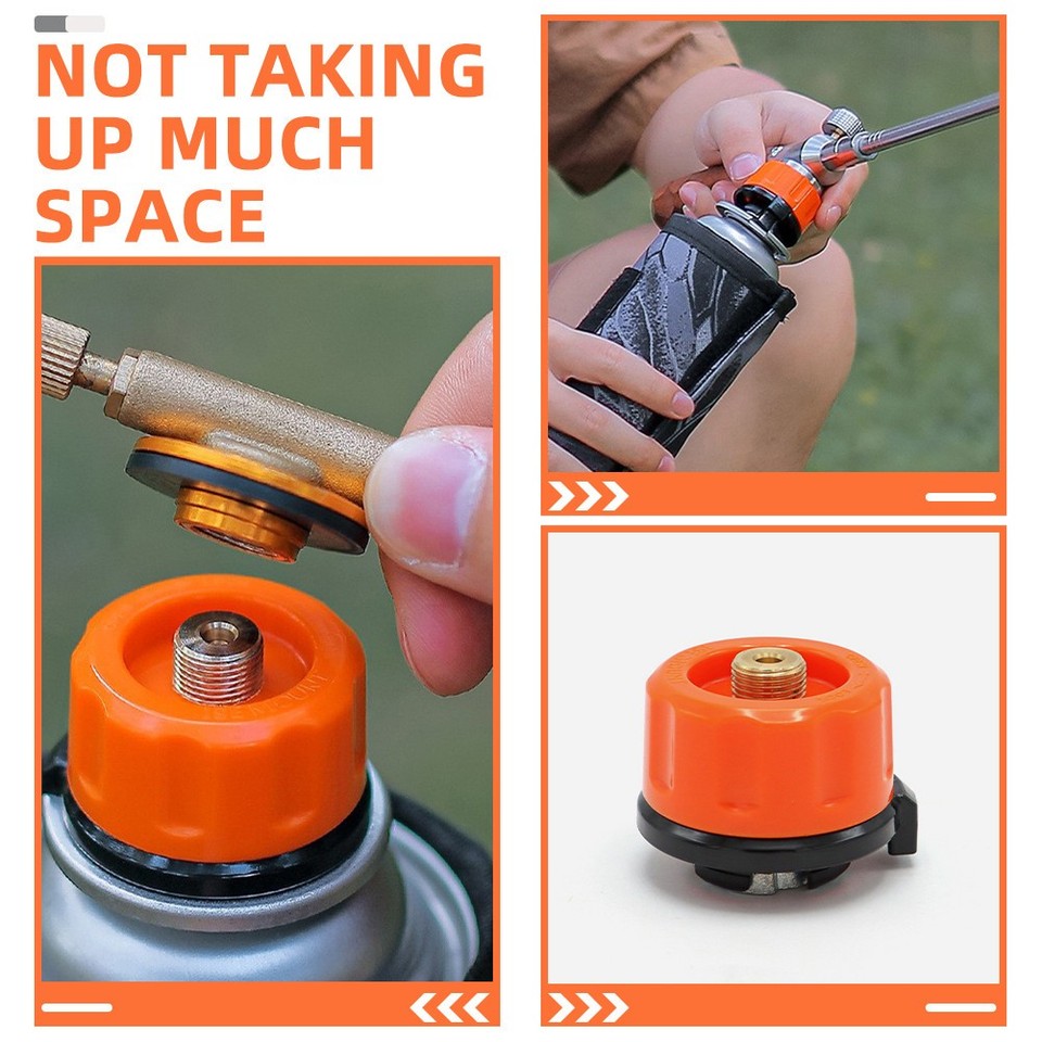Camping Gas Burner Connector Valve Tank Converter Stove Adapters | eBay ...