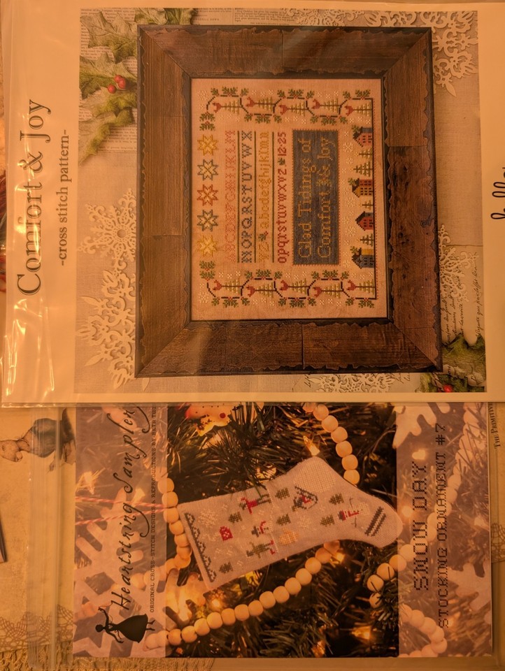 Lot of 20 Items From Kitten Stitcher 2024 Cross Stitch Advent Box + Box ...