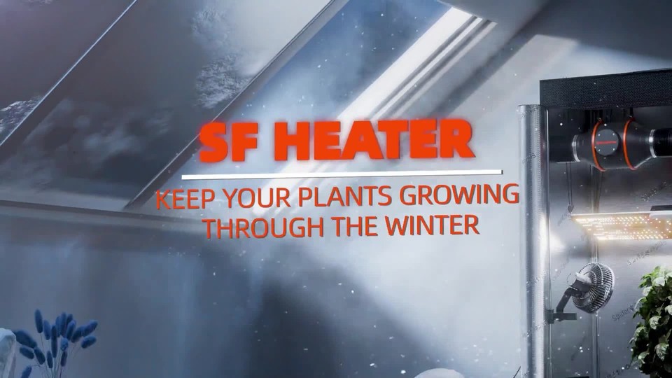 Spider Farmer 530W Grow Tent Heater w/ Temp Control, Day/Night Sensors ...