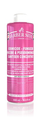 Barber Side Disinfectant Solution 500ml (Pink) – Salon Jar Sanitiser | eBay