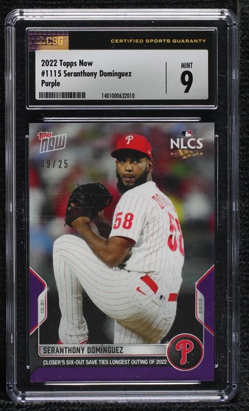 2022 Topps Now - Purple #1115 Seranthony Dominguez /25 for sale online ...