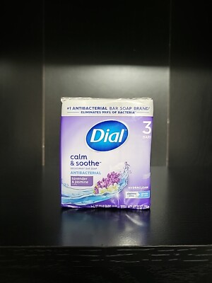 Dial Calm & Smooth Lavender & Jasmine Antibacterial 4oz Bar Soap 3pk ...