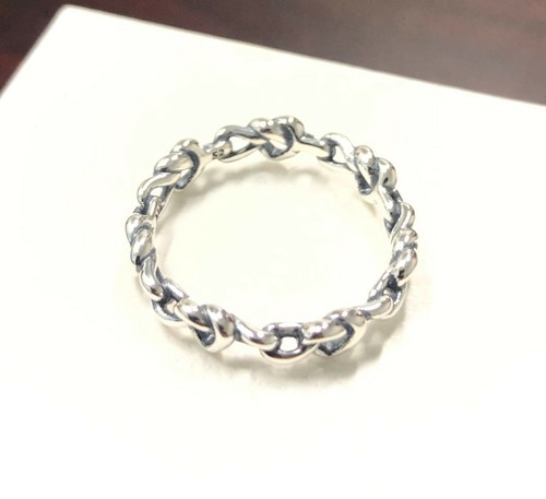 Pandora Knotted Hearts, Band Ring #198018 +GIFT BOX & POLISH CLOTH ...