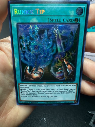 Yu-Gi-Oh! TCG Runick Tip Tactical Masters TAMA-EN029 1st Edition Ultra ...