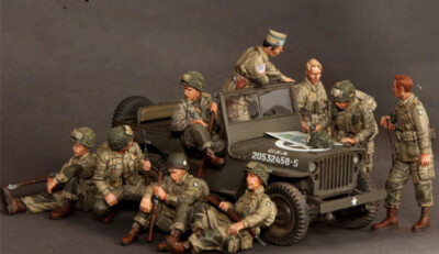 1/35 Scale Resin Figures Model Kit U.S Soldiers Unpainted Unassambled ...