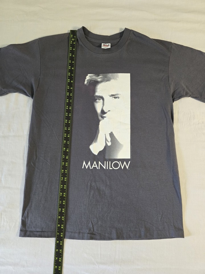 Vintage 1997 Barry Manilow Tours Of The World Shirt Mens L Anvil Single ...