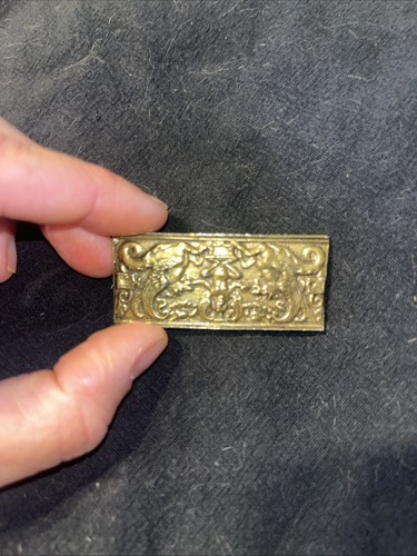Vintage ALVA MUSEUM REPLICAS Rectangle Pin Brooch Gold Tone | eBay