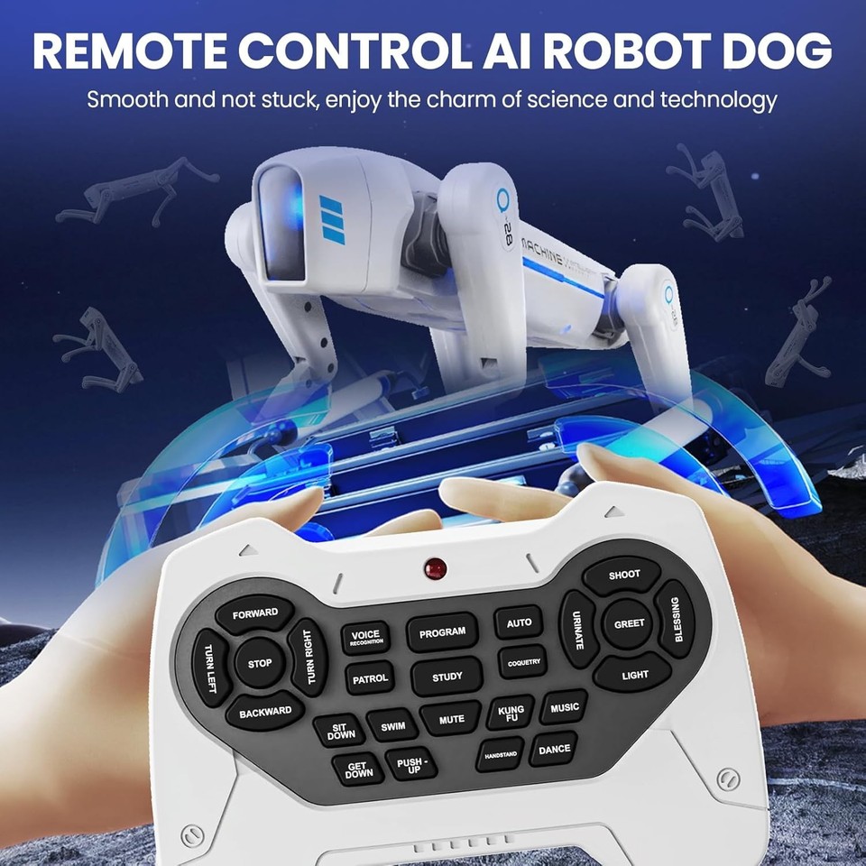 Smart Robot Dog for Kids, Interactive STEM Robot Pet with Voice ...