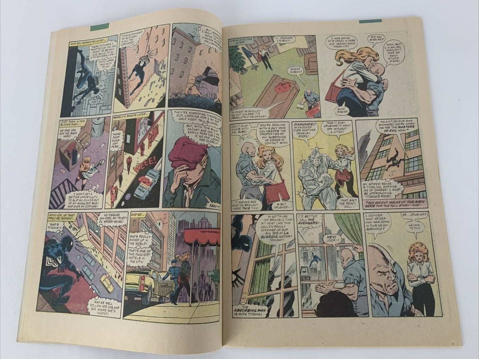 The Absorbing Man And Titania Vs The Amazing Spider Man 283 Copper Age ...