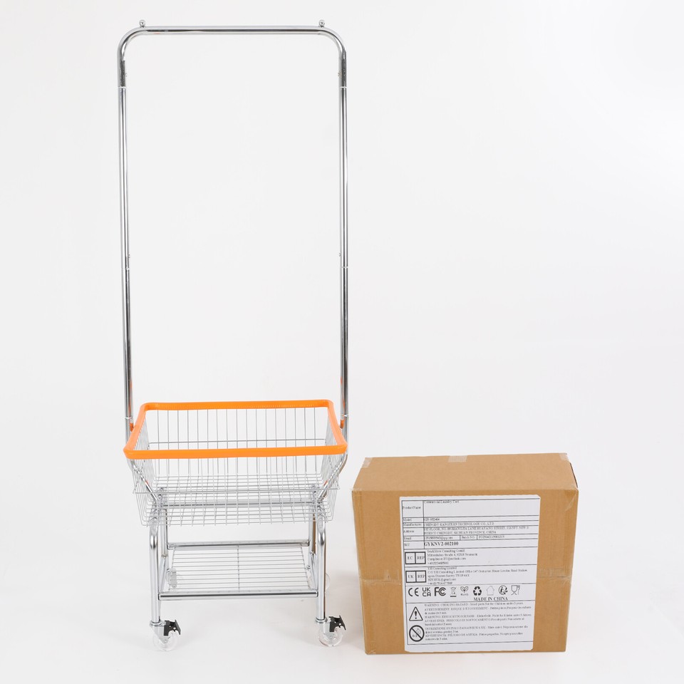 Large Capacity Clothes Cart Rolling Laundry Cart Laundry Cart with ...
