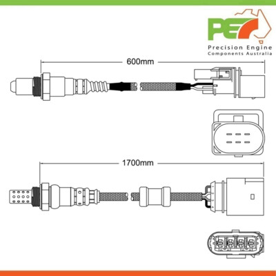 2x New * OEM * Pre-Cat & Post-Cat Oxygen Sensors For Volkswagen Polo ...