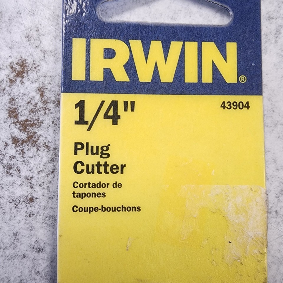 Irwin 43904 1/4" Plug Cutter | eBay