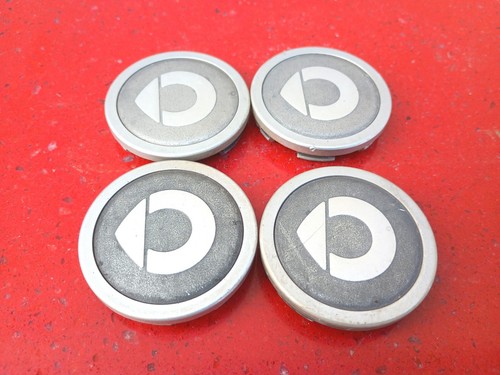 (4) 2008-2013 Smart Fortwo Car Silver w/Gray Wheel Center Cap Hubcap ...