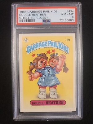 1985 Garbage Pail Kids Series 2 DOUBLE HEATHER #49A Glossy PSA 8 NM ...