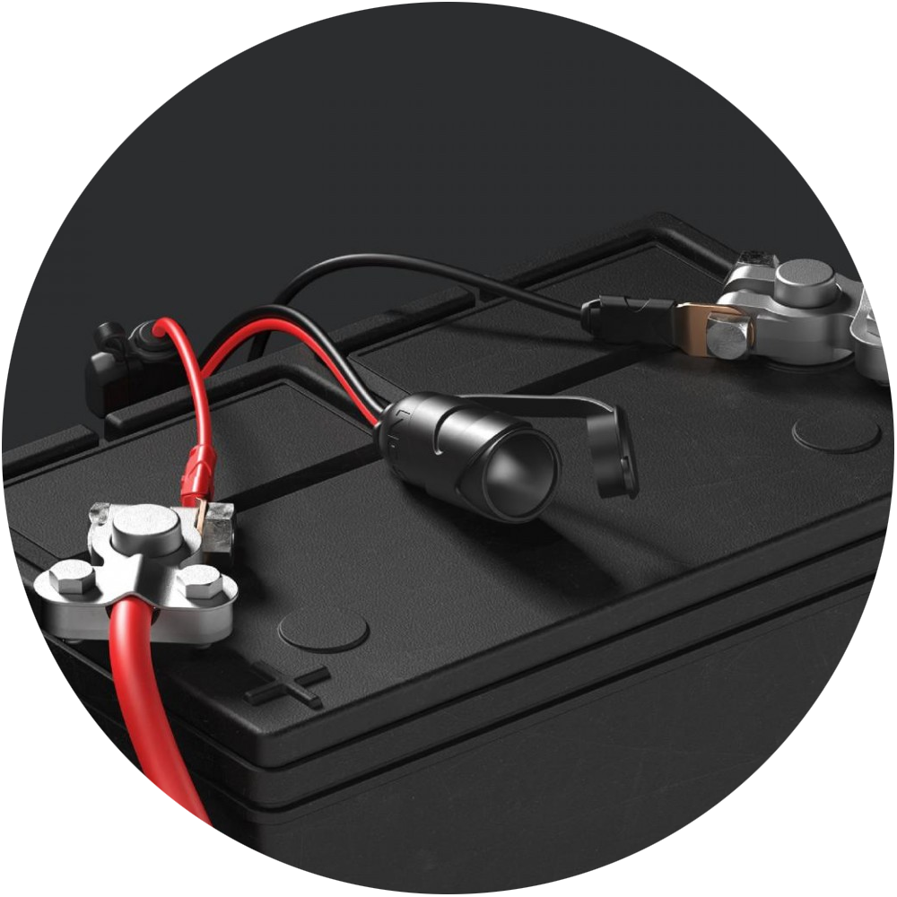 NOCO GC018 12 Volt Plug with M10 Eyelet Terminal Adapter For GC003 ...