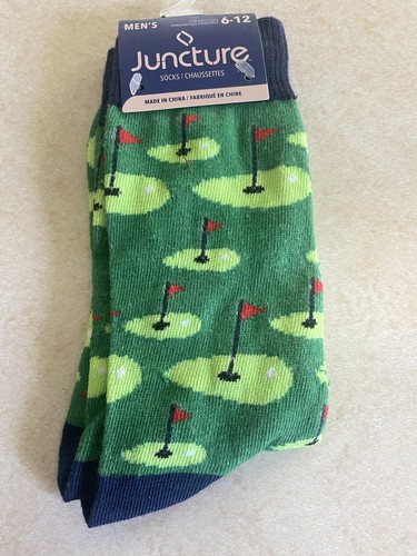 Juncture Mens Casual Novelty Socks GOLF Golfing Casual Sportswear Size ...