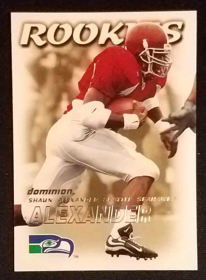 2000 Fleer Skybox Dominion #216 Shaun Alexander Rookie RC Seahawks NM ...