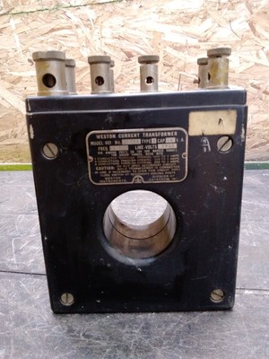VINTAGE WESTON CURRENT TRANSFORMER MODEL 461 - 22642 TYPE 2 CAP-5VA US ...