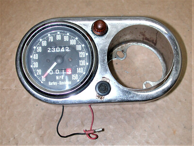 Vintage HARLEY DAVIDSON FXR OEM Motorcycle Speedometer Mounting Housing ...