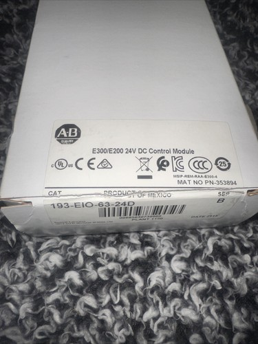Surplus Open Allen Bradley 193-EIO-63-24D /B 2020 E300 Control Module I ...