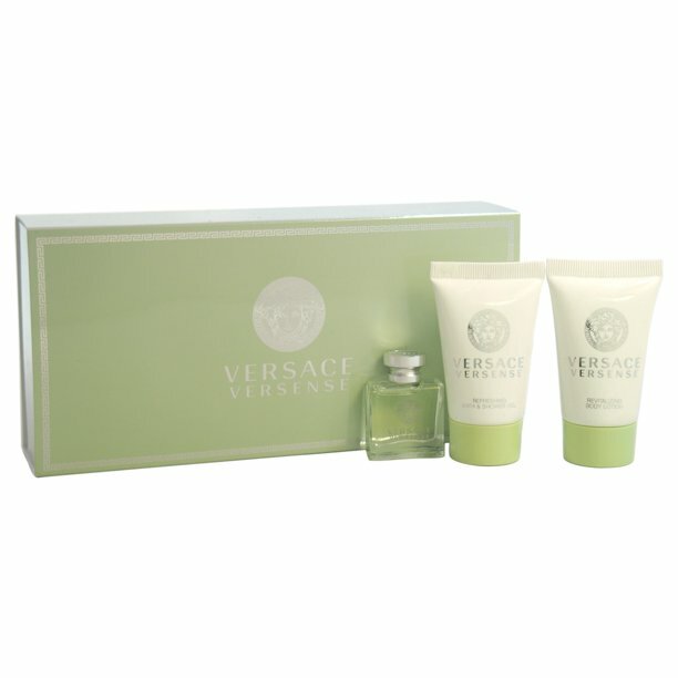 Versace Versense 0.17 Oz EDT Mini 25 Ml Body Lotion & GEL Womens Gift ...