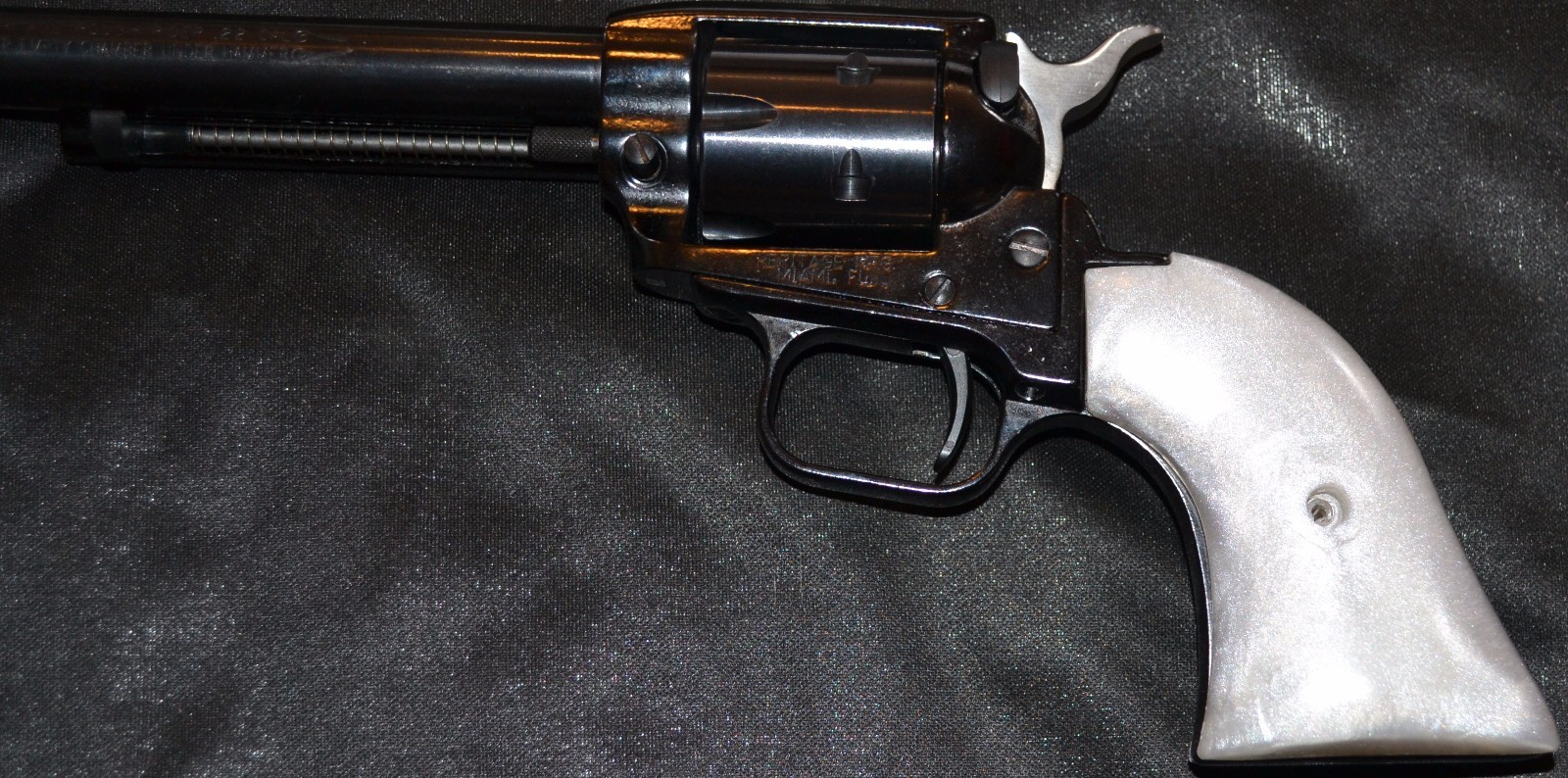 Heritage Rough Rider pistol grips pearl plastic with screw | eBay