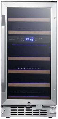 EdgeStar CWR263DZ 15"W 23 Bottle Built-In Dual Zone Wine Cooler ...