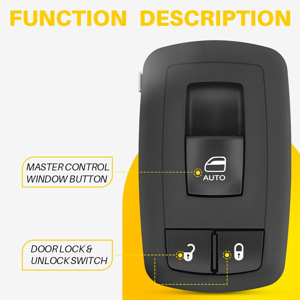 For 15-21 DODGE Challenger Passenger Driver Front Window Switch ...