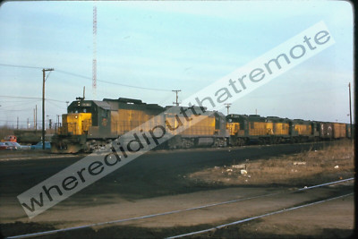Original Slide Chicago & Northwestern CNW 845 EMD GP35 Proviso ILL 2-27 ...