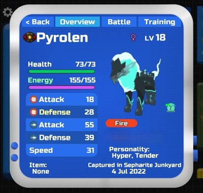 Gamma Pyrolen (Loomian Legacy) | eBay