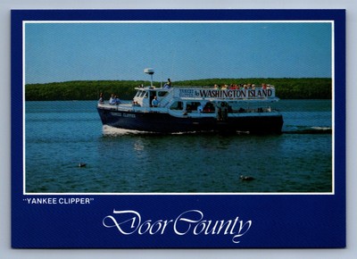 Postcard Vtg Ship Transportation Boat Yankee Clipper Door County ...