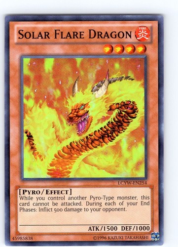 Yu-Gi-Oh TCG Solar Flare Dragon LCYW-EN254 Unlimited Super Rare Card NM ...