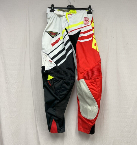 Answer Racing Alpha Off-Road Motocross Pants Red/Black/White Mens 30 ...