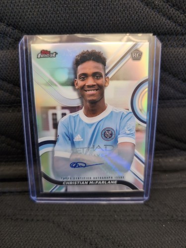 2022 Topps Finest MLS Soccer Christian McFarlane RC Auto NYCFC | eBay