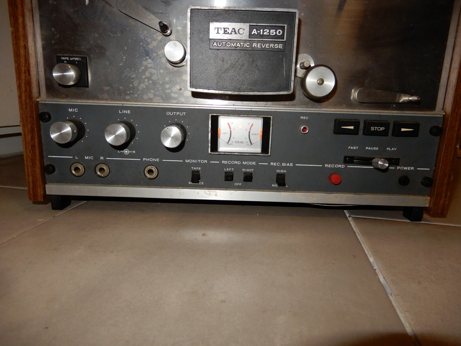 TEAC A-1250 AUTO-REVERSE STEREO TAPE DECK REEL-TO-REEL RTR | eBay
